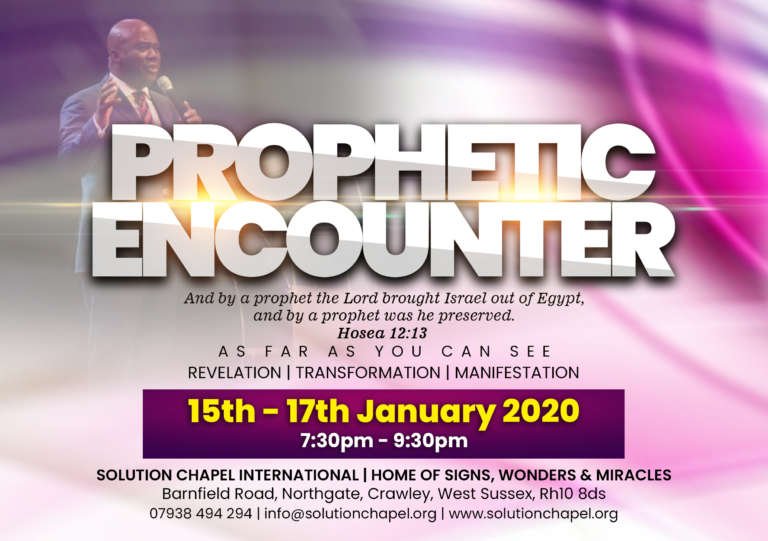 Prophetic Encounter – As Far As You Can See - Solution Chapel International