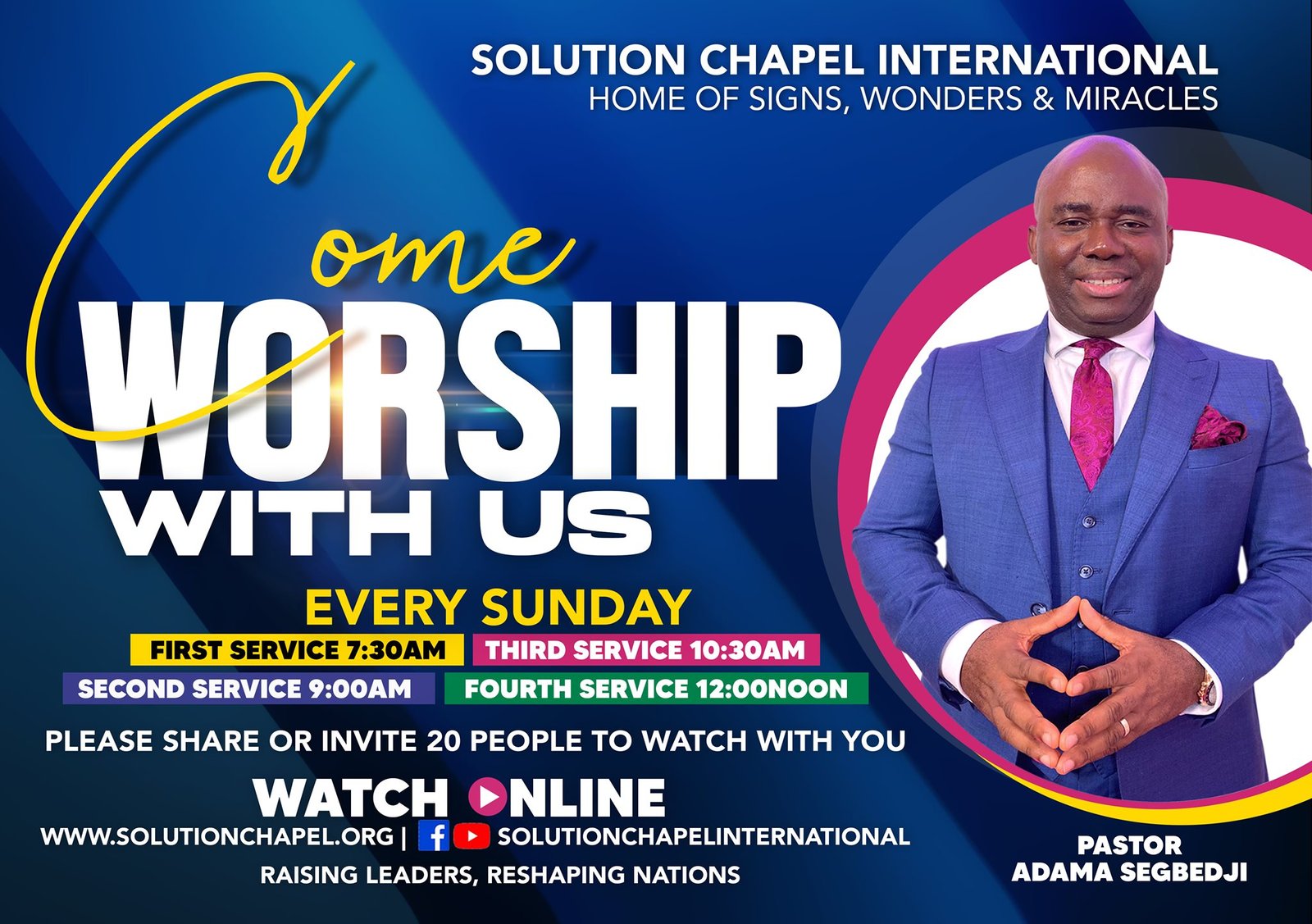 Sunday 2nd Service on ZOOM - Solution Chapel International