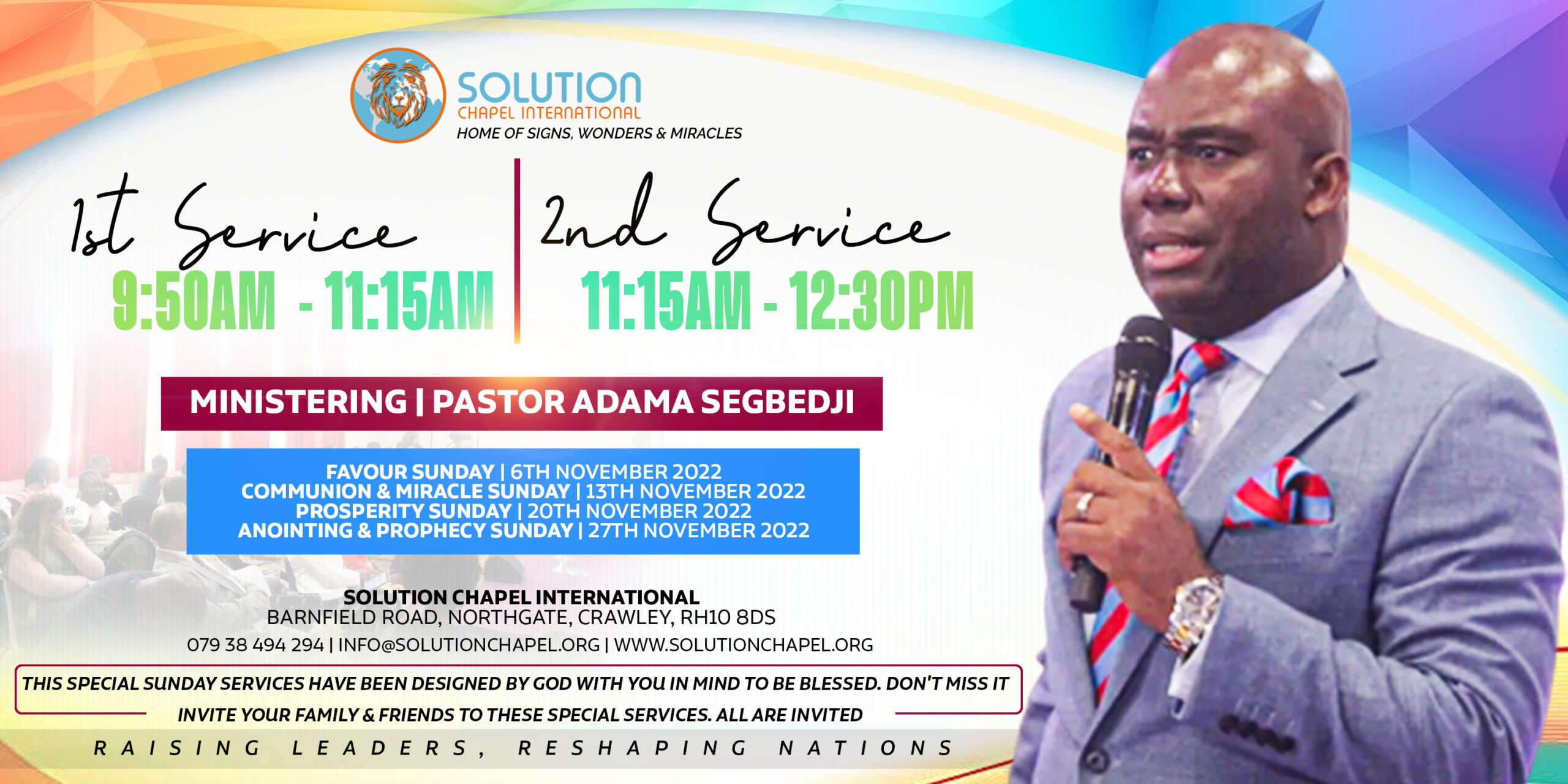 Solution Chapel International – Home of Signs, Wonders & Miracles