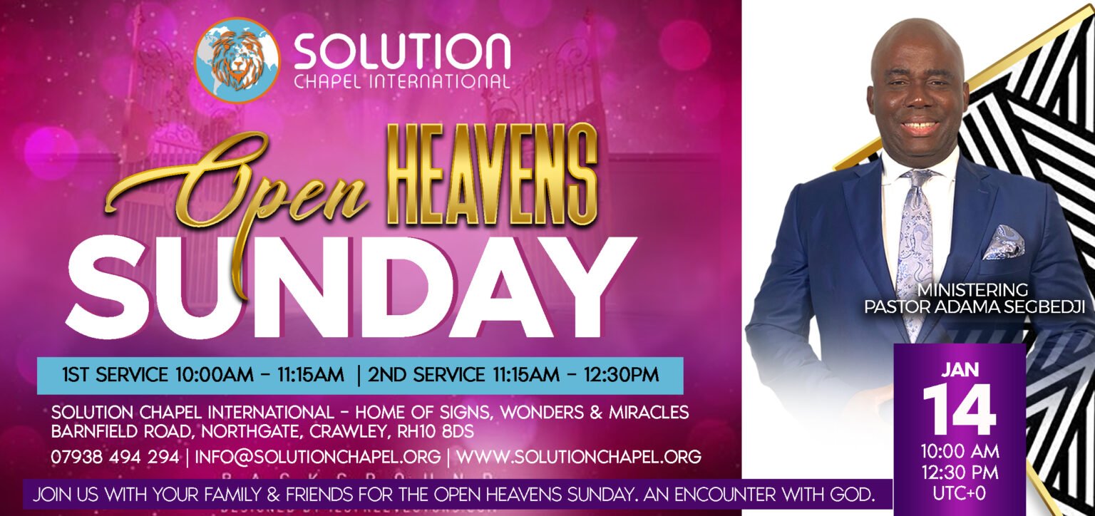 OPEN HEAVENS SUNDAY - Solution Chapel International